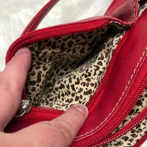 Ili New York | Bags | Ili New York Red Leather Crossbody Bag | Poshmark